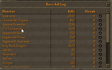 OSRS How to check your Boss Kill Counts?