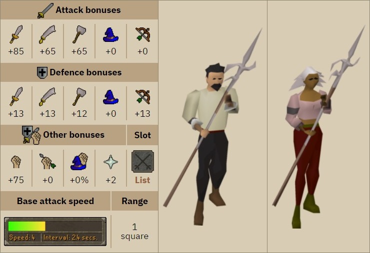 OSRS Best Stab Weapons - Highest Stab Bonuses